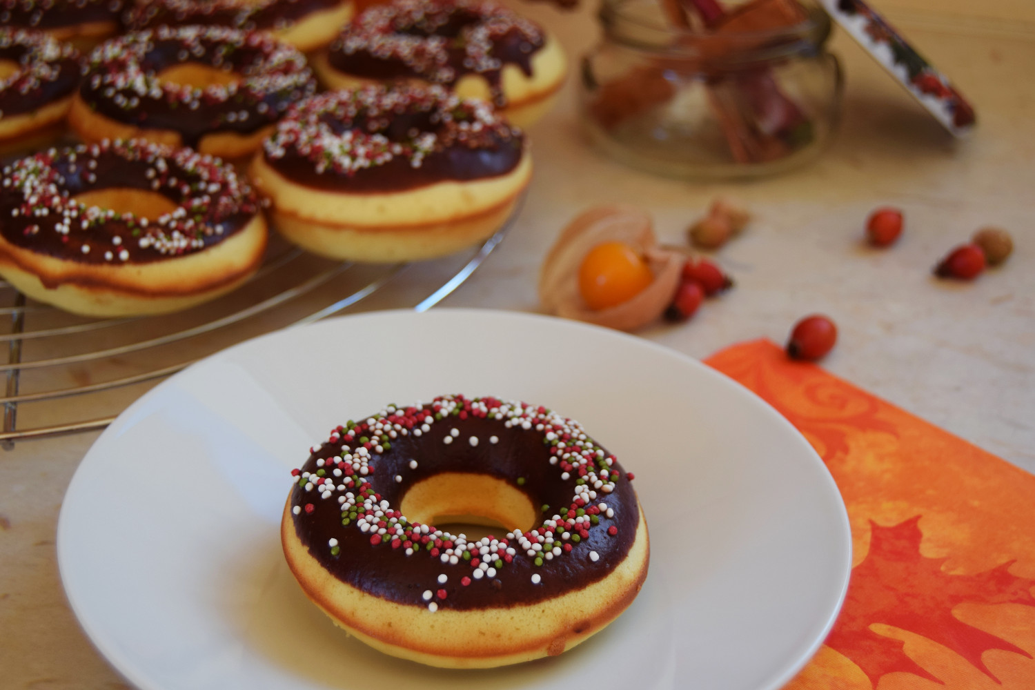 Autumn baking: doughnuts